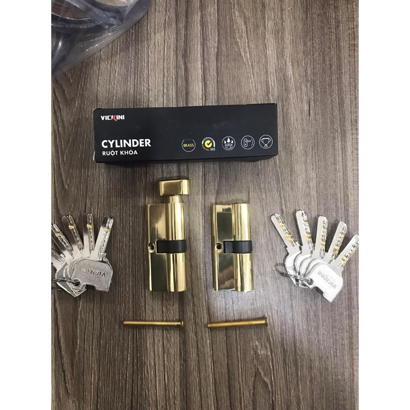 Vickini lever lock core for main door, high-end door 70x32 (100% brass ...