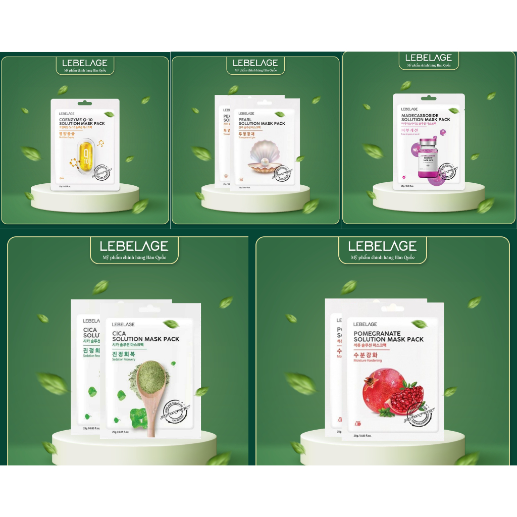 Lebelage Solution Mask Pack - Makes Skin Soft, Smooth & Youthful (25g ...