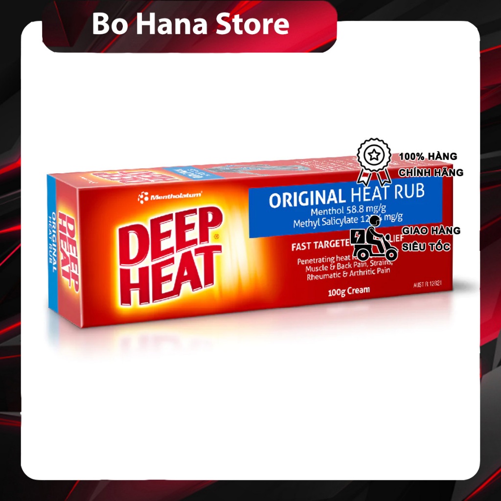 Deep heat original heat rub Pain Relief Massage Cream 140g | Shopee ...