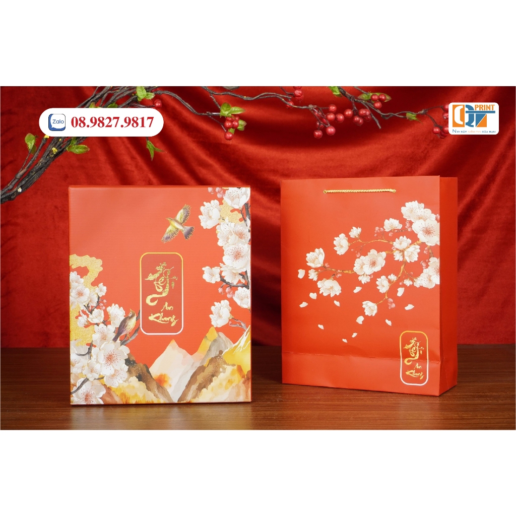 Latest CNY 2024 Gift Box, High Quality, Luxurious Patterned Wave Box ...
