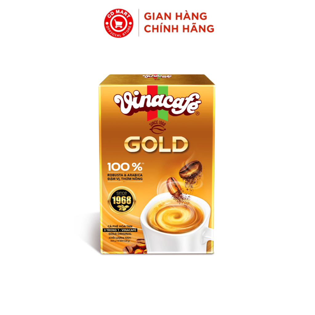 Vinacafé Gold Orinal Instant Coffee 3 In 1 (Box Of 18 Packs Of 20g ...