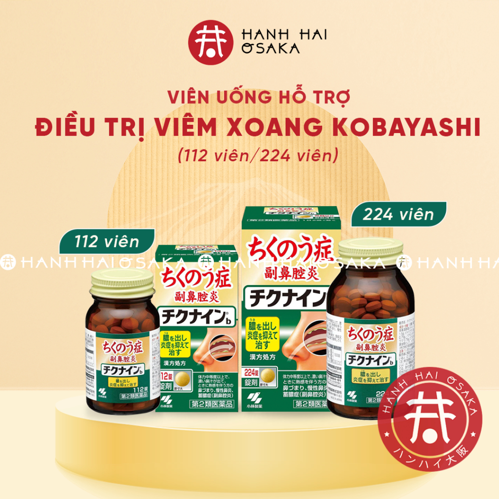 Japanese sinus tablets Kobayashi Chikunain 112 / 224 tablets | Shopee ...