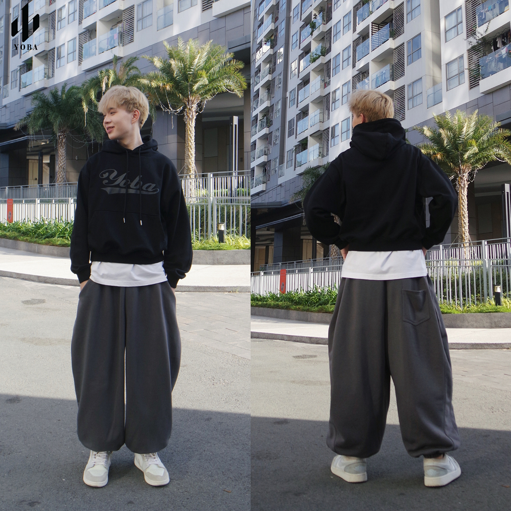 Yoba Super Wide Leg Sweatpants - Sweatpants Form Balloon Unisex Big ...