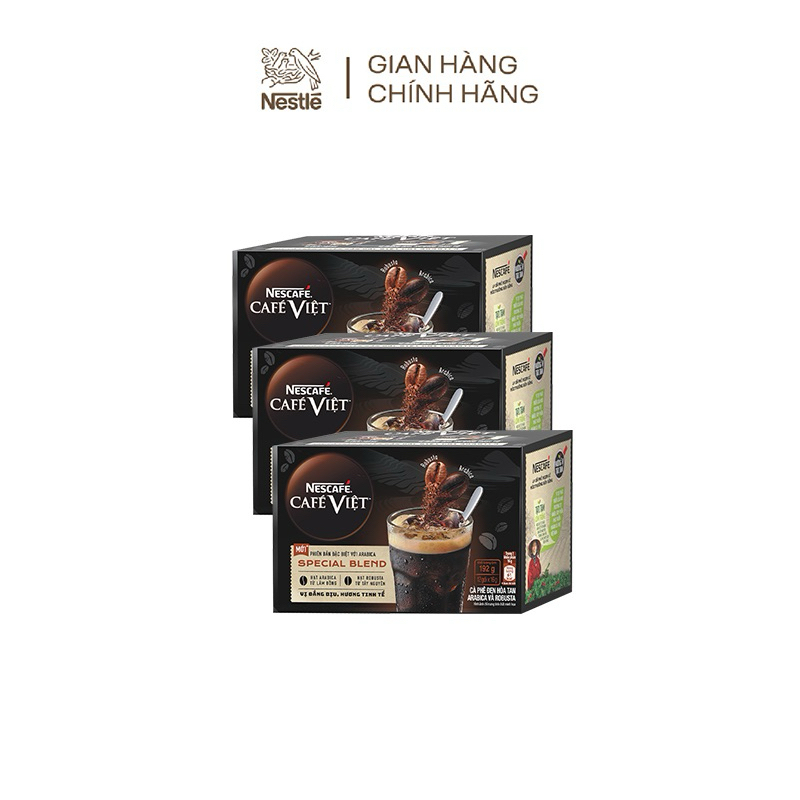 [COMBO 3 Boxes] Nescafé Viet Set Of 3 Arabica Instant Black Coffee And ...