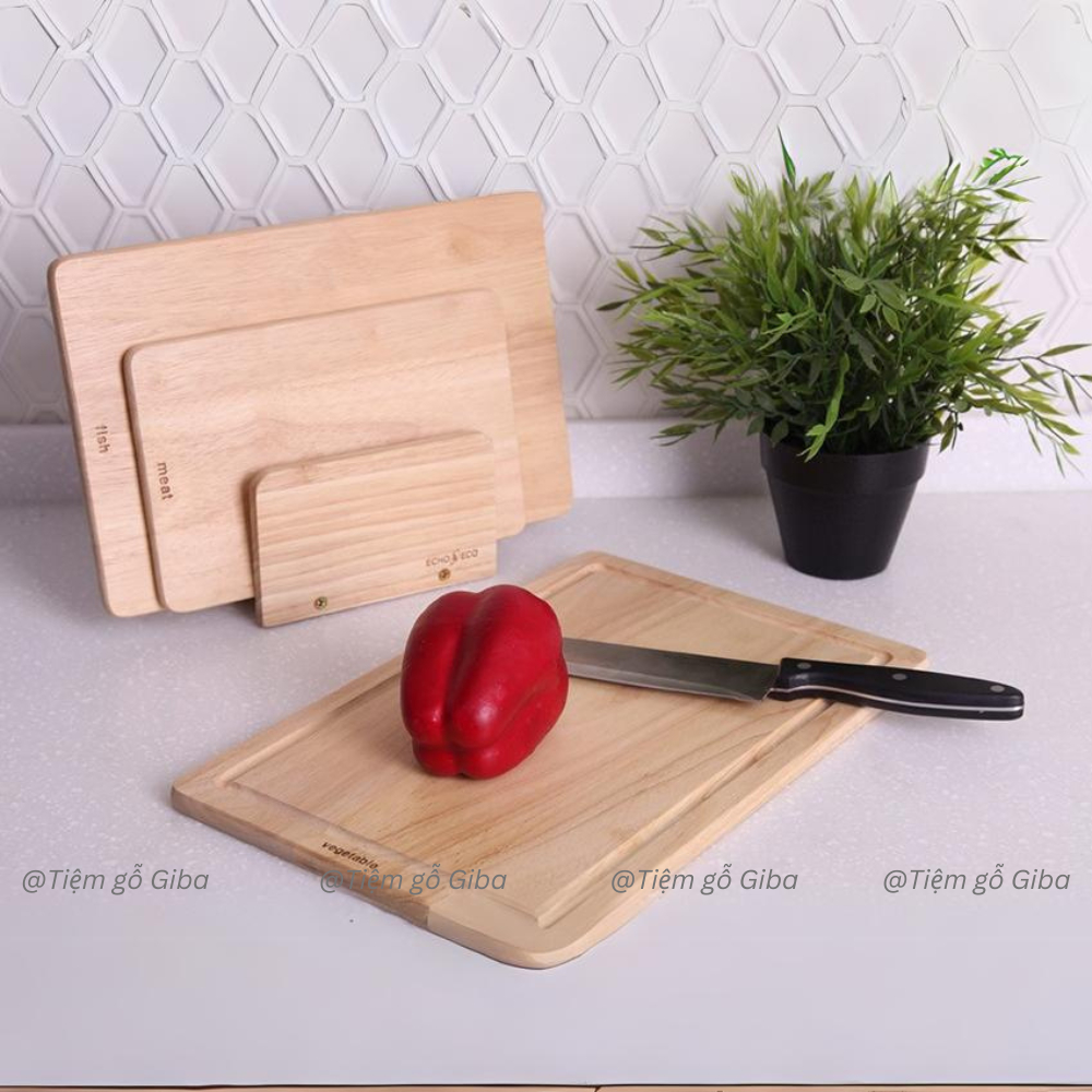 Kitchen wooden cutting board SET OF 3 CUTTINGS (with cutting board ...