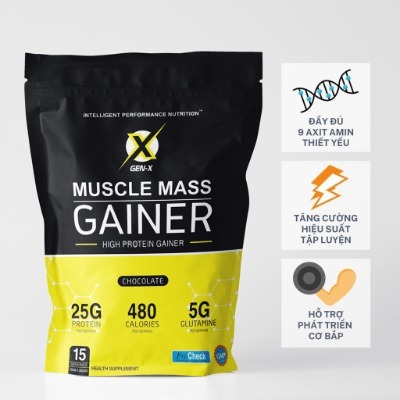 Muscle Mass GEN-X Weight Gain Milk - Muscle Mass GEN-X 750g bag (Free ...