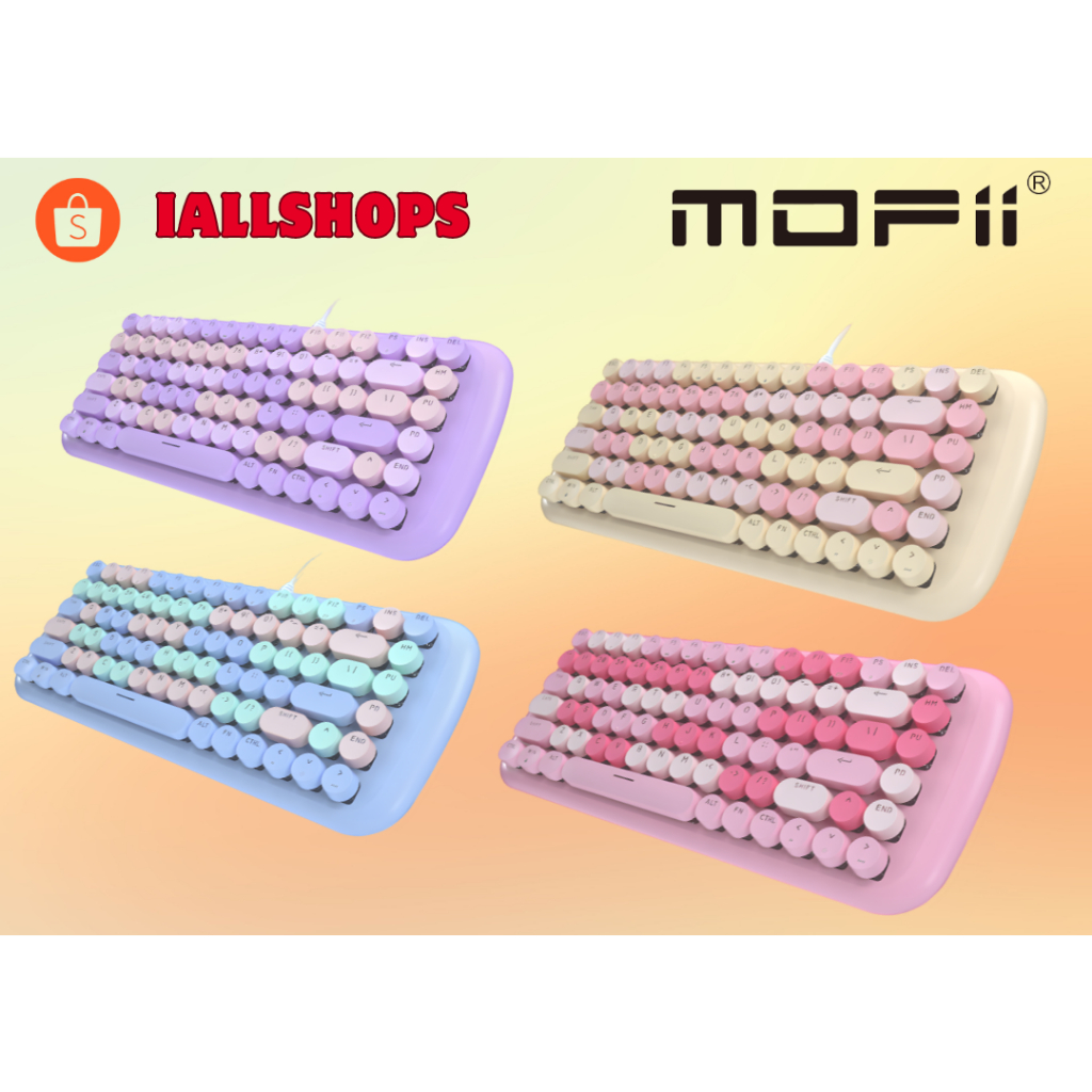 Wired Mechanical Keyboard (USB) Pink Switch MOFII CANDY M LED *WITH ...