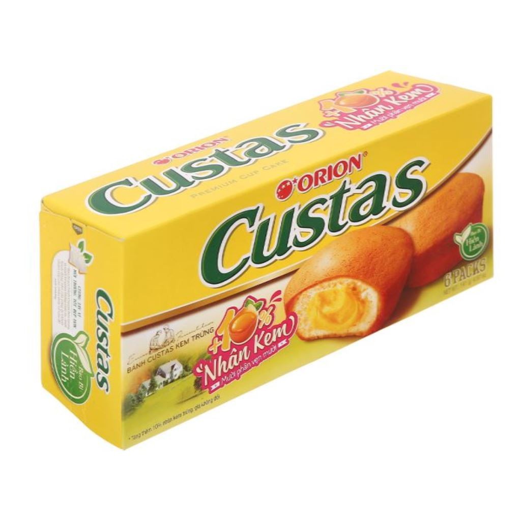 Orion Egg Cream Custas Cake Box Of 6 Pieces (141g) | Shopee Singapore