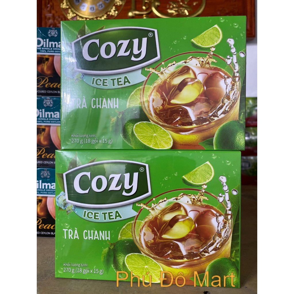 Cozy Ice Tea Lemon / Peach Flavor - Box Of 270G (15g * 16 Packs ...
