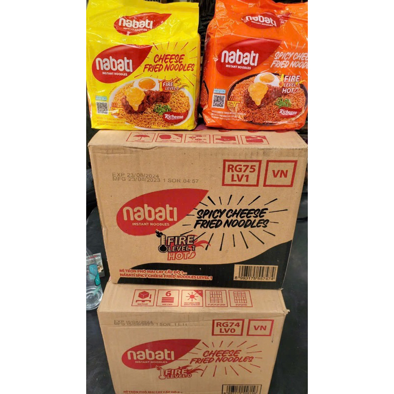 Nabati CHEESE MIXED NOODLES 2 levels 0/1 (combo of 5 packs) | Shopee ...