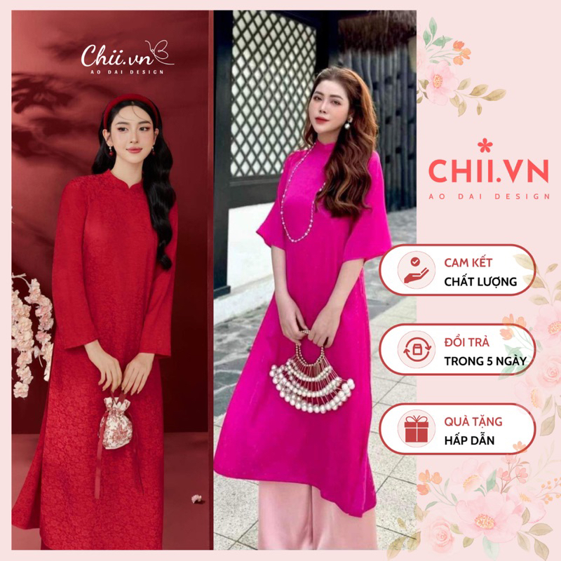 Renovated Ao Dai with Ancient Straight Shape Made of Soft and Smooth ...