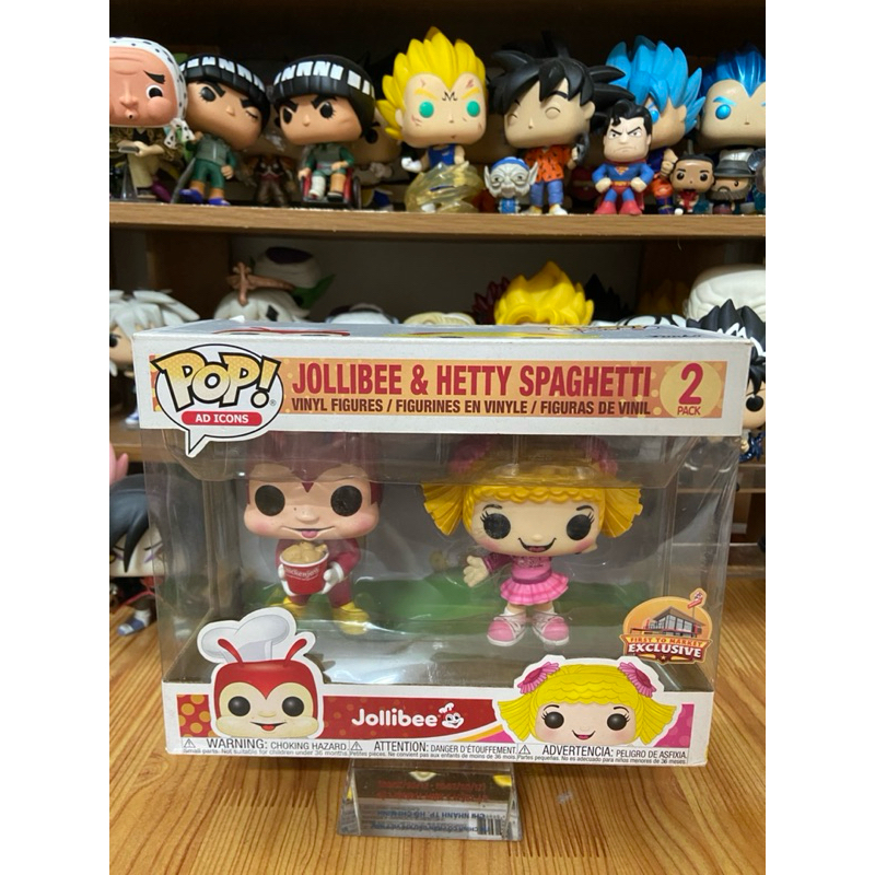 [A] Model Funko POP! Ad Icons Jollibee & Hetty Spaghetti 2-Pack ...