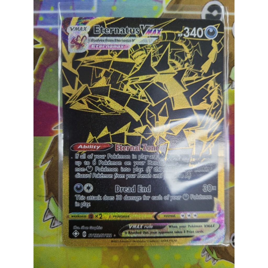 Pokemon Cards - TCG - Eternatus VMAX / SV122 /122' | Shopee Singapore