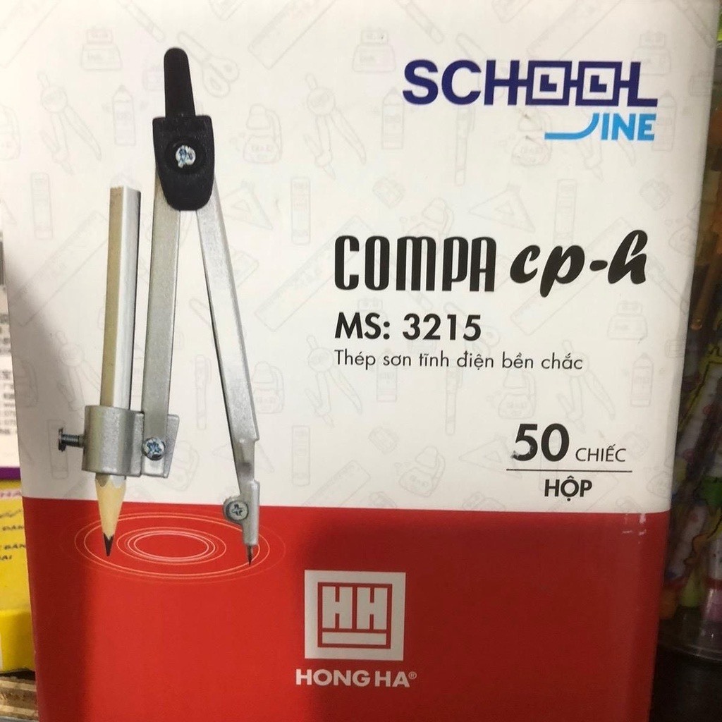 Hong Ha student wooden pencil compass (3215) | Shopee Singapore