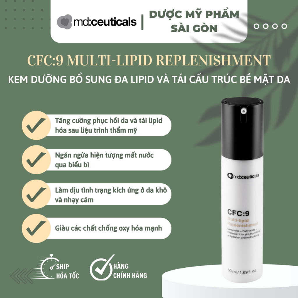 Md: Cceuticals CFC:9 Multi-lipid Replenishment - lipid Supplement Cream And Skin Surface ...