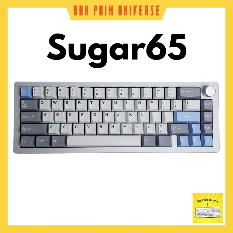 Sugar 65 Wired Mechanical Keyboard, aluminum keyboard, Hotswap ...