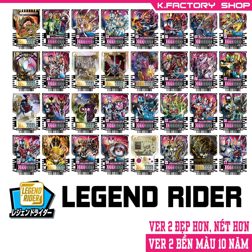 [K.FACTORY] [GOTCHARD] Chemyride LEGEND RIDER Card Of KAMEN RIDER ...