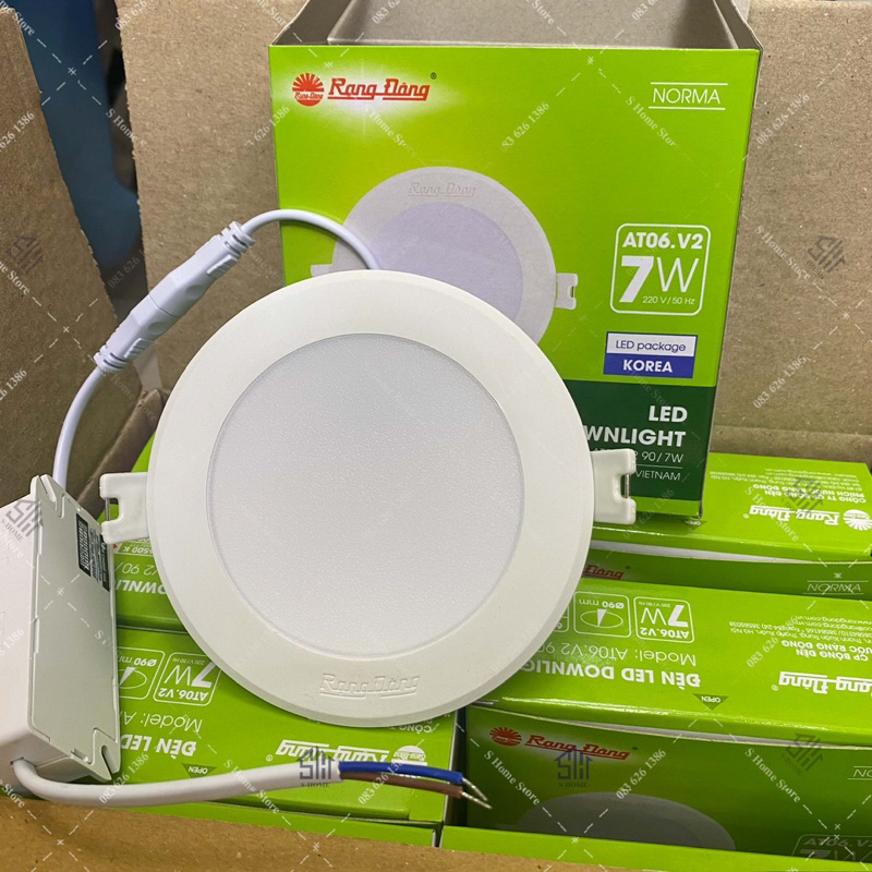Rang Dong AT06 V2 7w/90 Recessed LED Downlight (Plastic Base) | Shopee Singapore