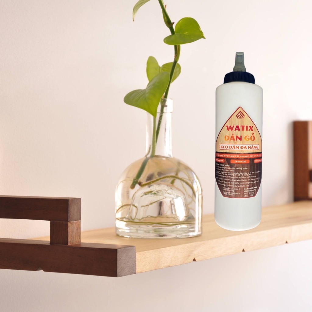Wood glue, wood glue, water resistant, transparent when dry - Multi ...