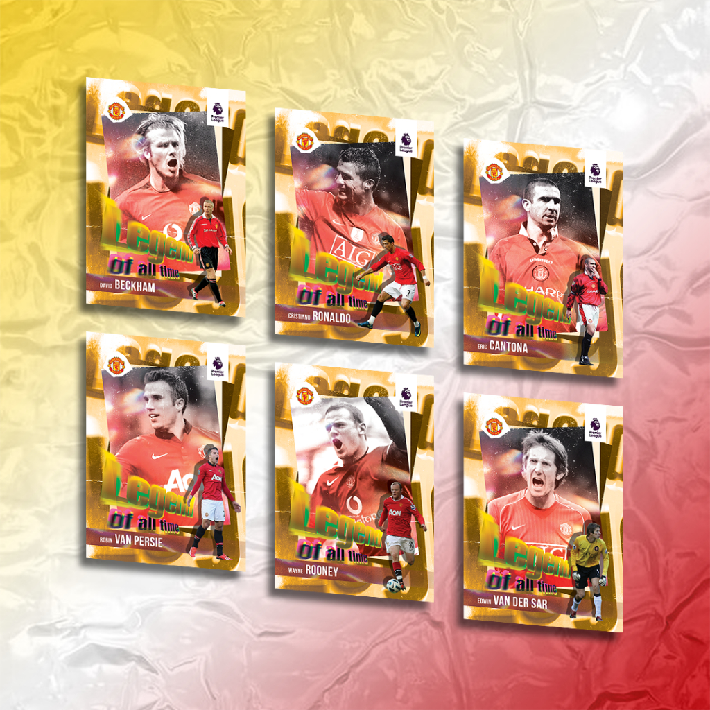 MANCHESTER UNITED LEGEND OF ALL TIME Football Player Card | SKY LABELS ...