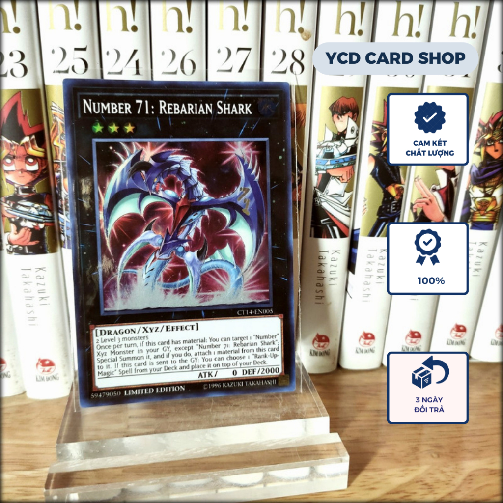 Genuine Yugioh Card Number 71: Rebarian Shark - Super Rare | Shopee Singapore