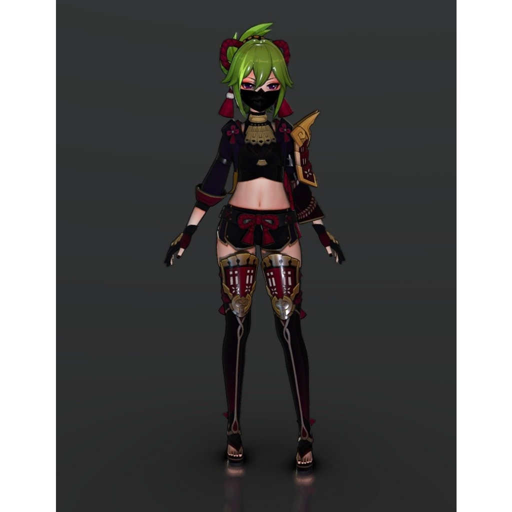 [3D Resin Printing] Genshin Impact Model - Kuki Shinobu and Kunoichi ...