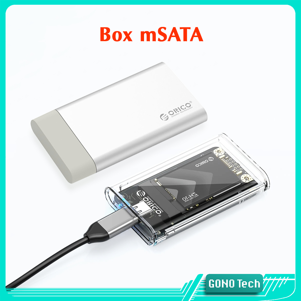 Orico MSG-U3 mSATA SSD Box | Convert SSD to USB to make a portable hard ...