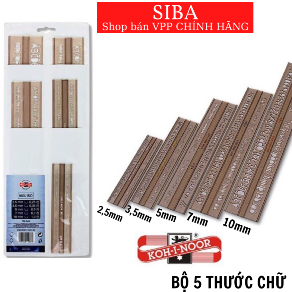Koh letter ruler/set of 5 fine art and architectural letter rulers with ...
