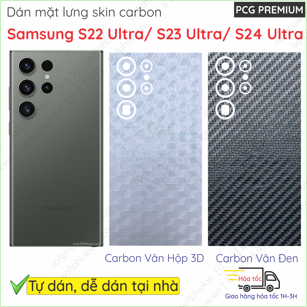 Samsung S24 ultra/ Samsung S23 ultra 5G/ Samsung S22 ultra 5G carbon ...