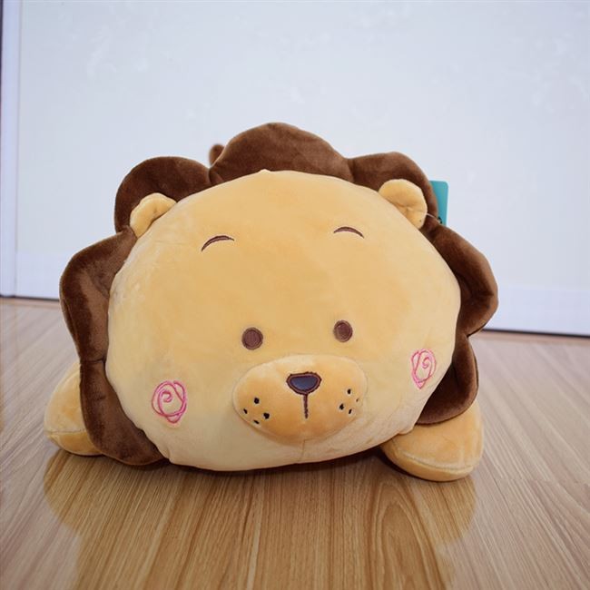 CUTE SLEEPING LION TEDDY BEAR (SIZE 70CM), SOFT FUR FOR BABY. | Shopee ...