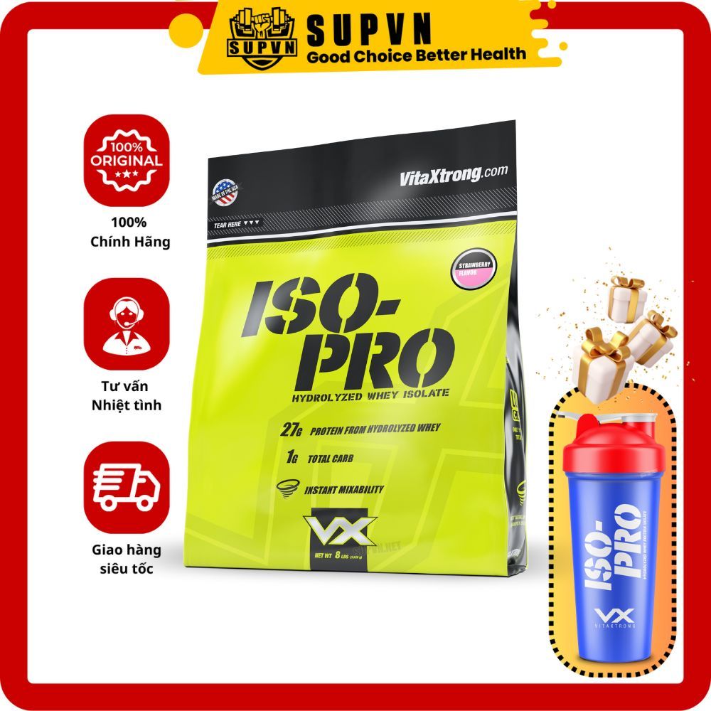 Vitaxtrong Iso Pro 8lbs Whey Hydrolyzed - Muscle Building Milk 100% ...