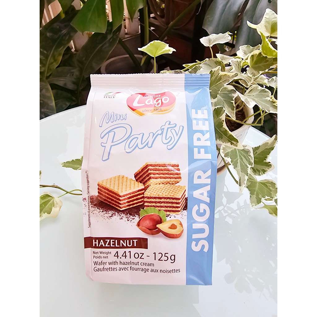 Lago Mini Hazelnut Sugar-Free Hazelnut Sponge 125gr - Made in Italy ...