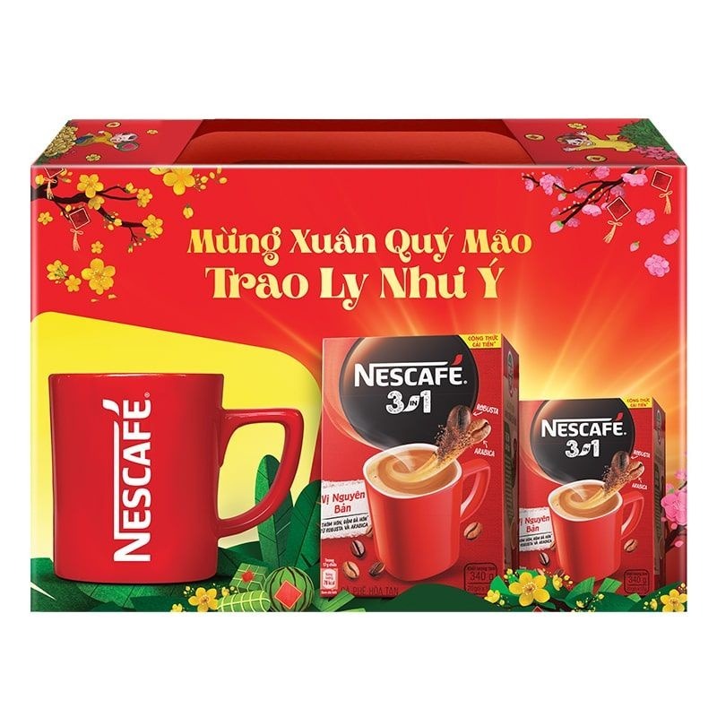 Gift Box Nescafé 3 In 1 Rich and HarmoniousCNY (2 boxes x 20 packs x ...