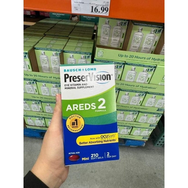 Preservision AREDS 2 eye supplement from Bausch+Lomb 210 tablets ...