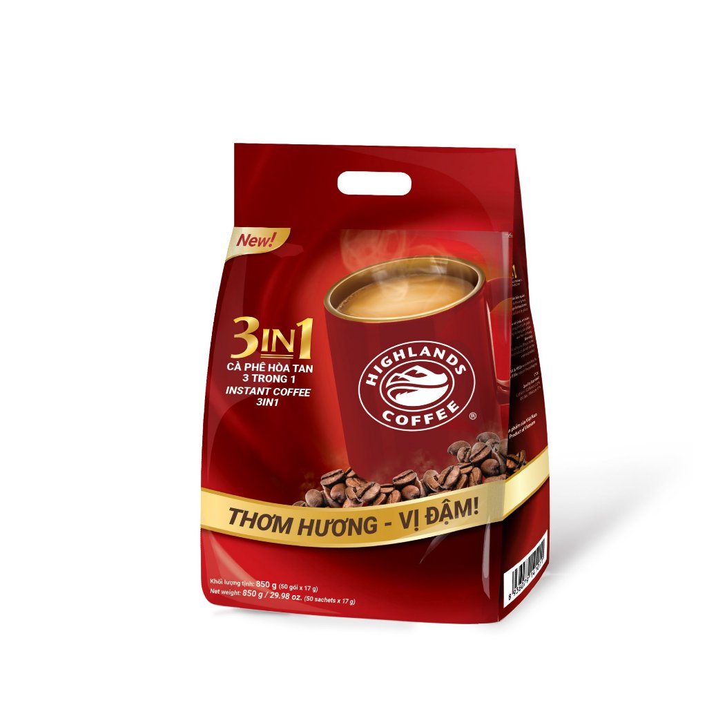 Highlands Instant Coffee 3 In1 Coffee (50 Packs x 17g) | Shopee Singapore