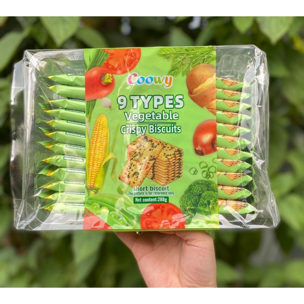 Coowy Vegetable Biscuits 288g (hsd 9 /2024) | Shopee Singapore
