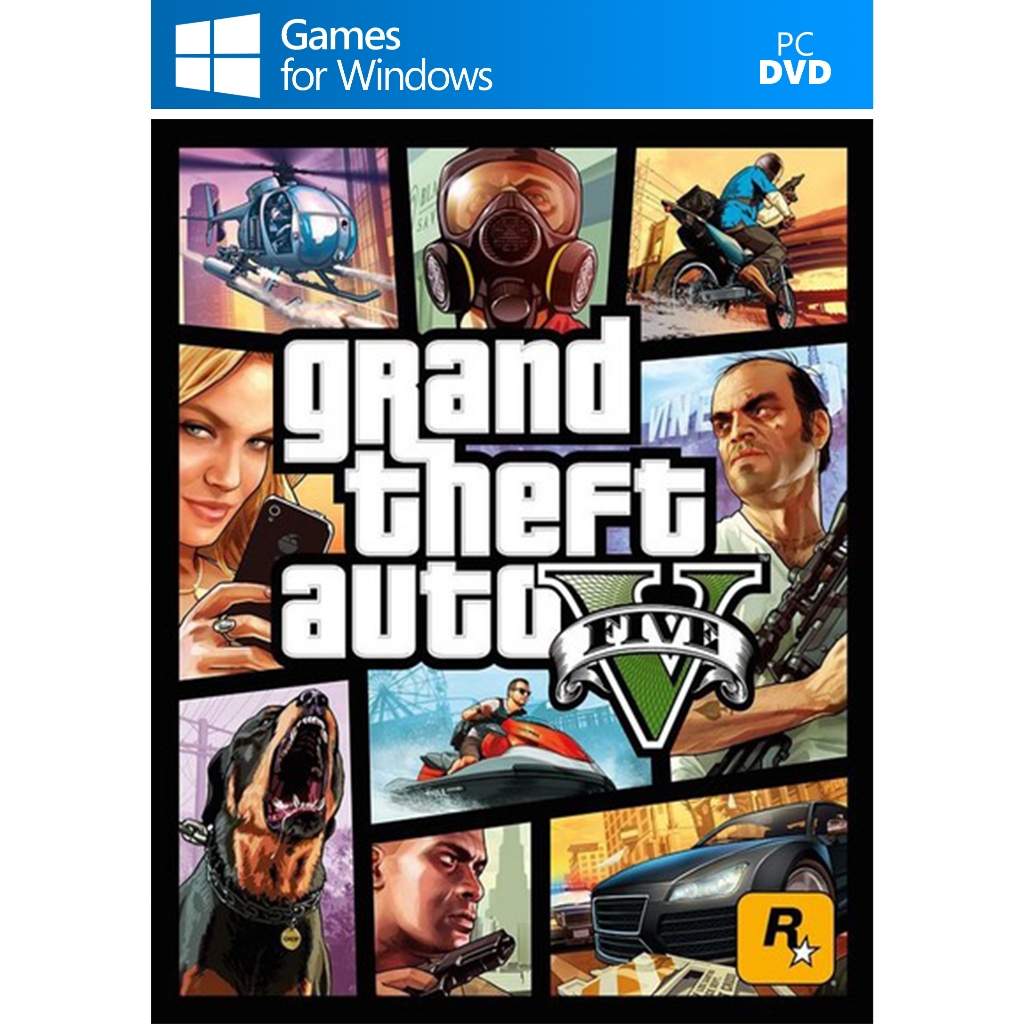 Grand Theft Auto V (4DVD) - PC game Disc | Shopee Singapore