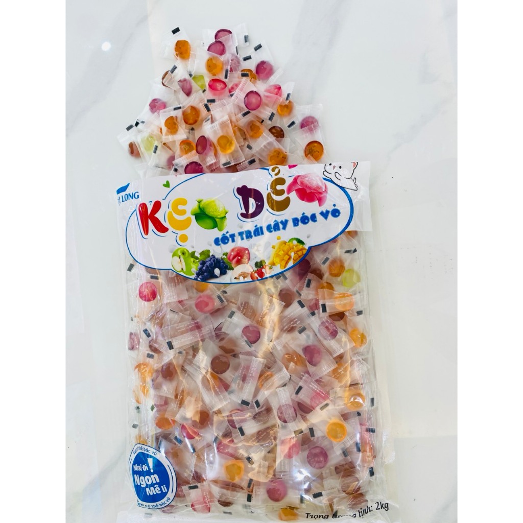 250G Dai Long Peeled Fruit Gummy Candy, Peeled Gummy Candy, Delicious ...