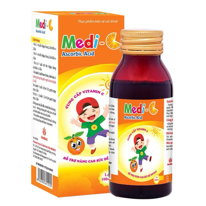 Medi C immune-boosting Vitamin C supplement syrup (100ml) | Shopee ...