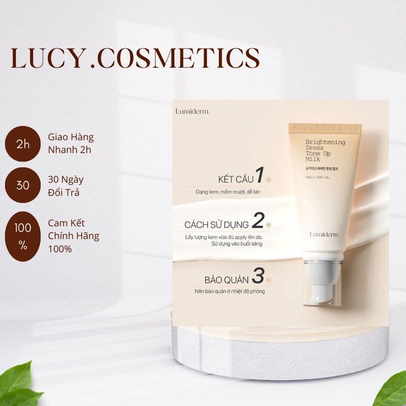 Lumiderm Tone Up Milk Skin Whitening Cream new model | Shopee Singapore