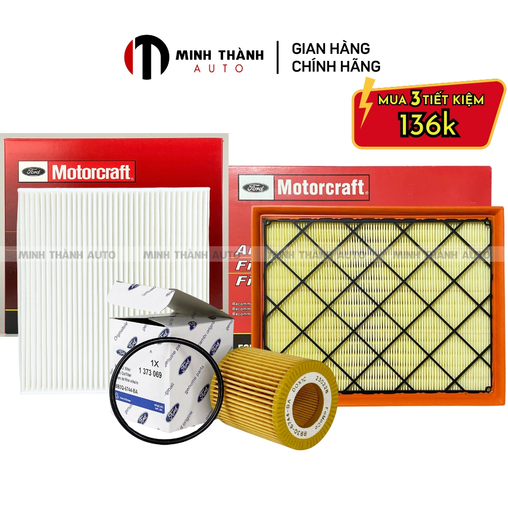 Combo of 3 types of filters for Ford Ranger 2.0, Biturbo (15-22 ...