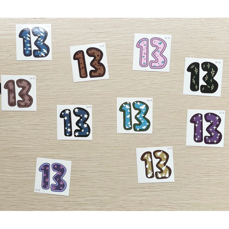 Taylor Swift Tattoo Sticker - Eras Tour - Sticker Number 13 - Tattoo 13 ...