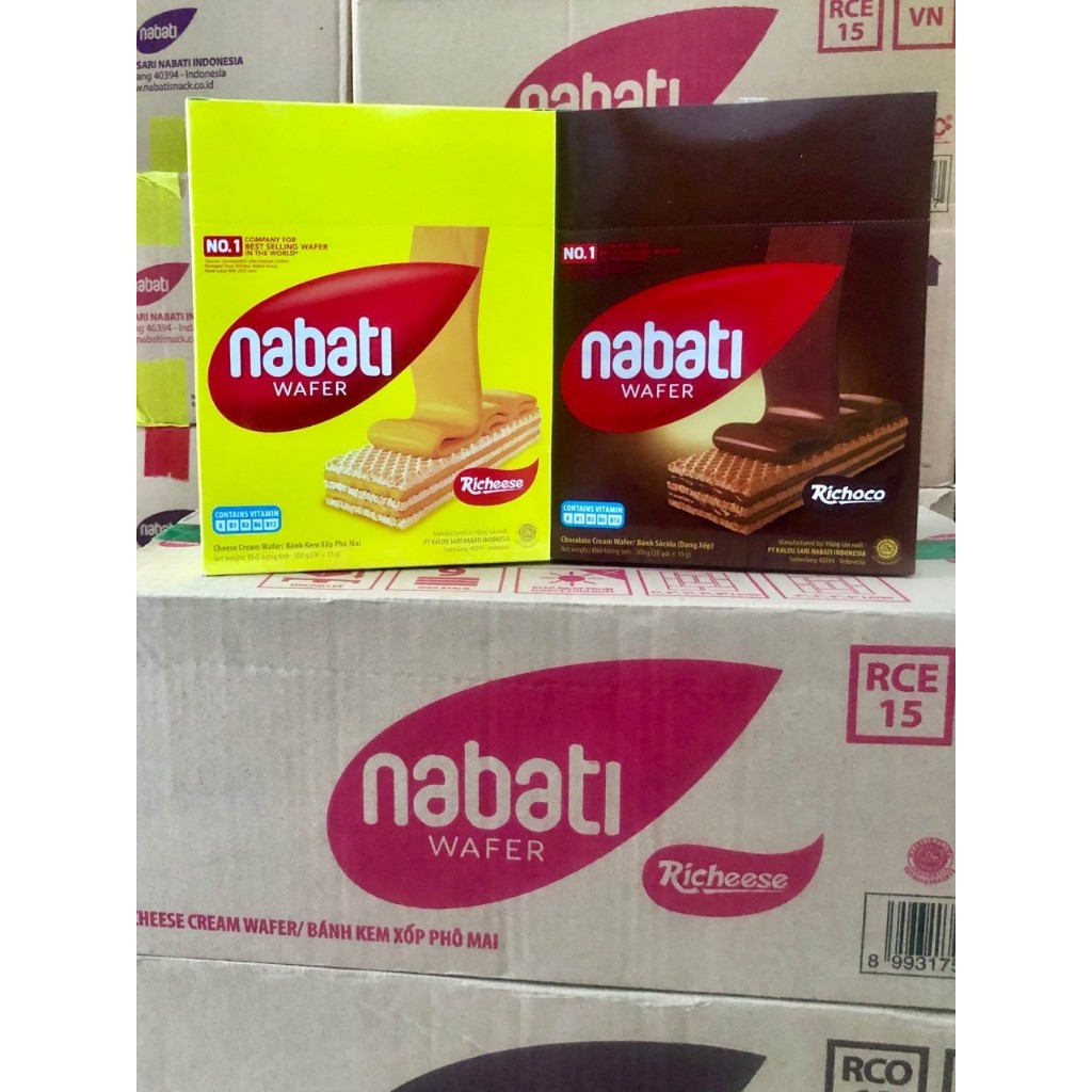 Nabati Cheese & Chocolate Sponge Cake 300gr (20*15g) | Shopee Singapore