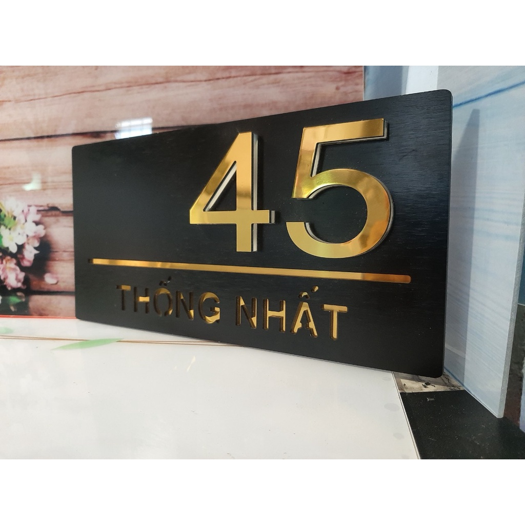 [House Number plates], 2-layer house number plates, villas, apartments ...