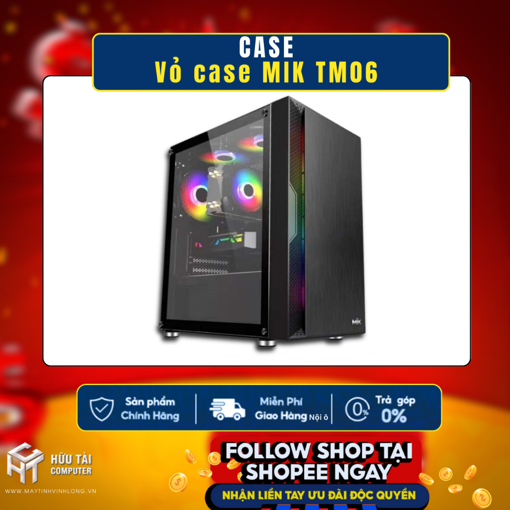 MIK TM06 computer case (Led trip RGB) | Shopee Singapore