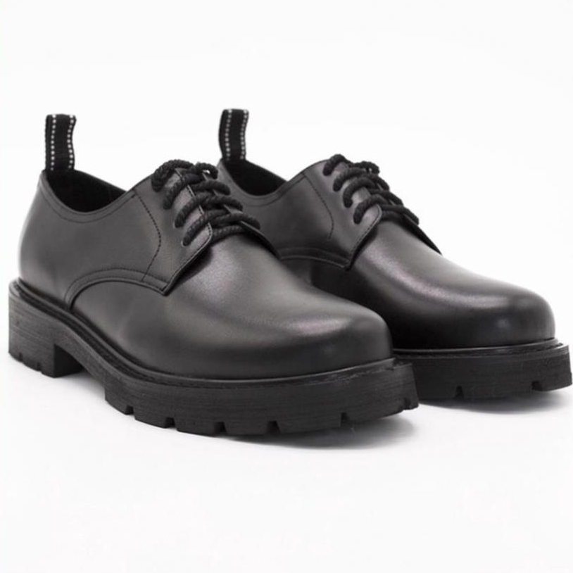 Chunky Western Office Shoes, Elegant Cow Leather Men'S Foreman Height ...