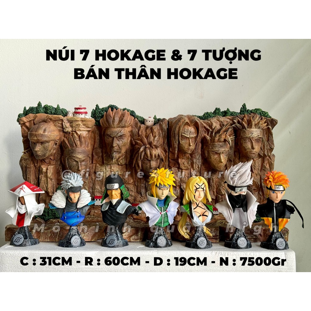 SA (60cm - Combo) - Naruto Konoha Hokage mountain sand table 60cm wide ...