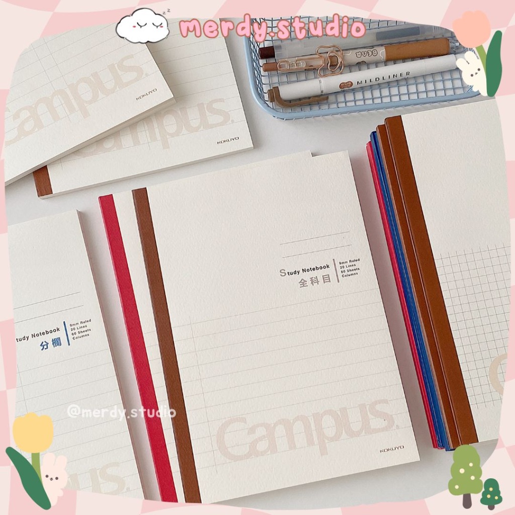 Campus Study Notebooks 120 pages with spine stickers | Shopee Singapore