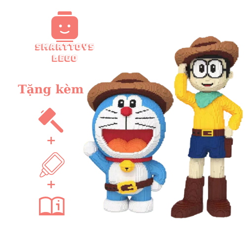 Lego Doraemon / Noobita Cowboy Assemble, Unique DOREMON Model With ...