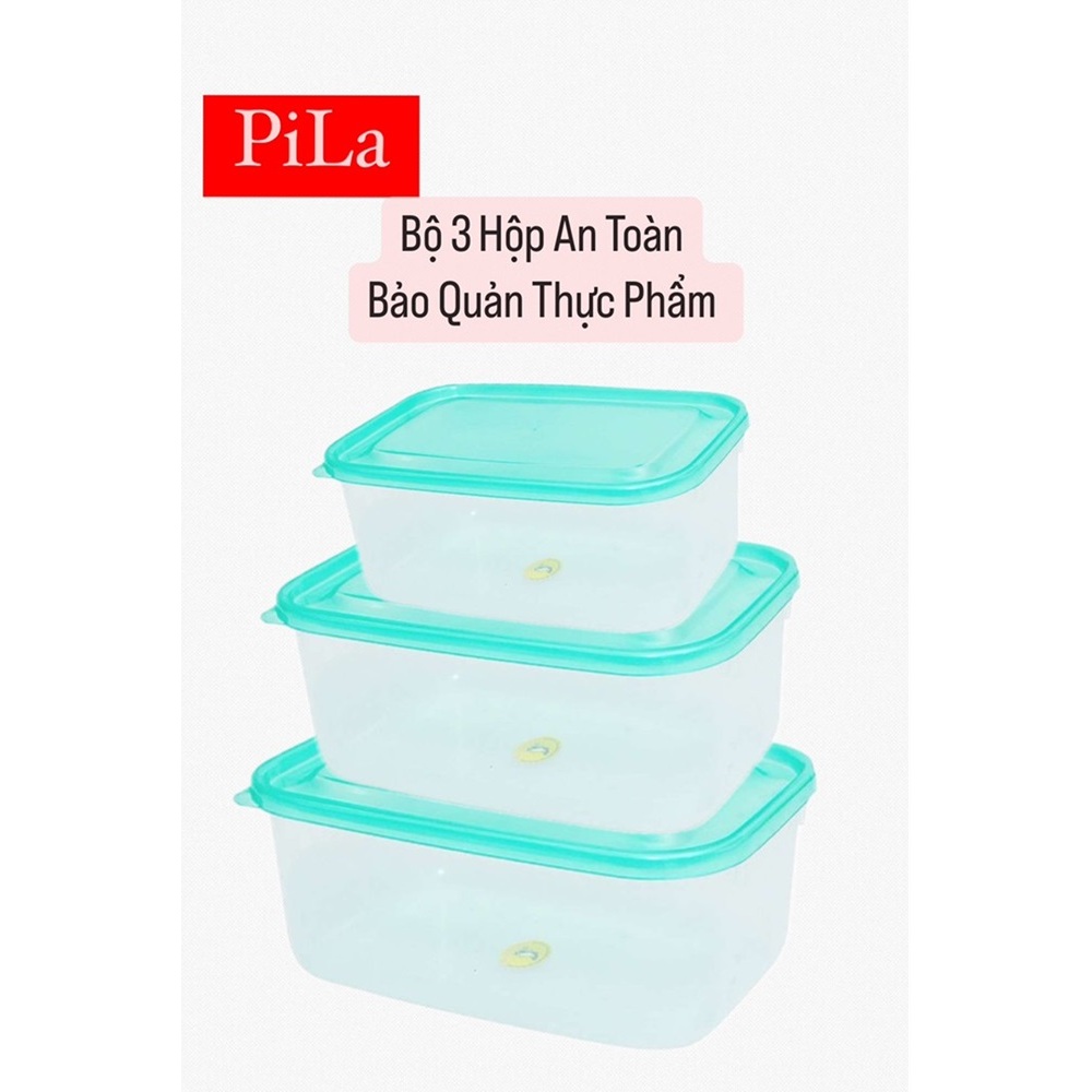 SET of 3 Large Safe Food Containers, High Quality Food Storage Boxes ...